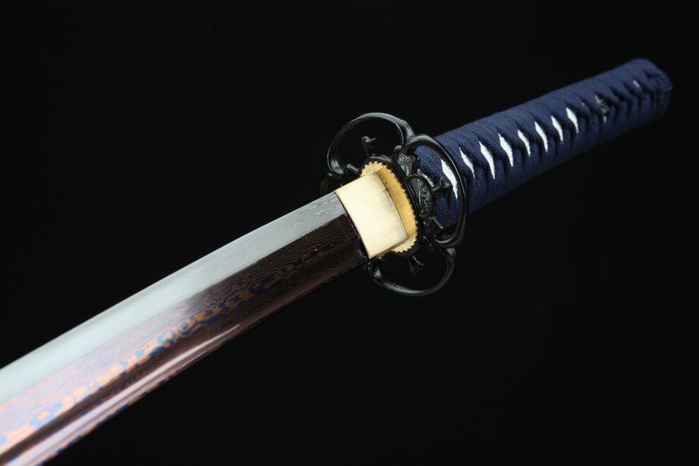 Buzen Katana (Blue Damascus Steel) | Katana Sword